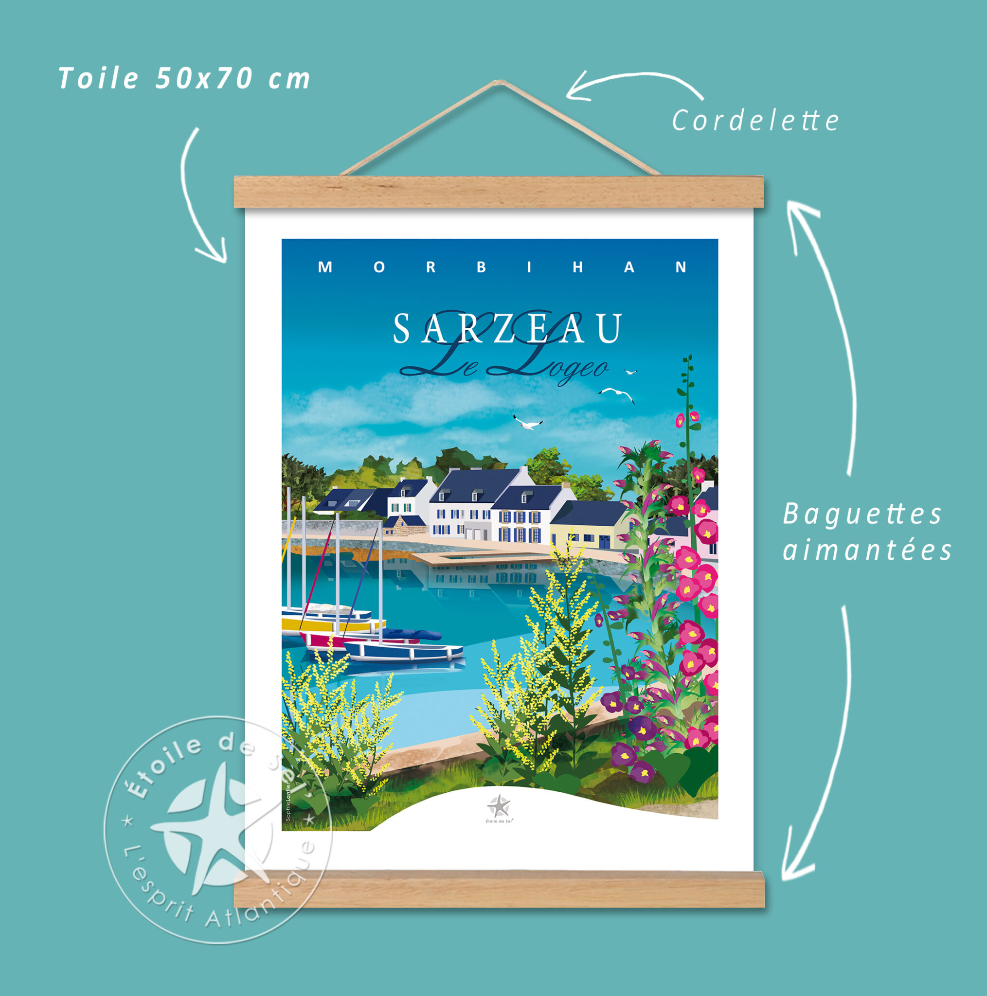 Le port du Logeo * affiche * Sarzeau * Rhuys * Étoile de Sel'