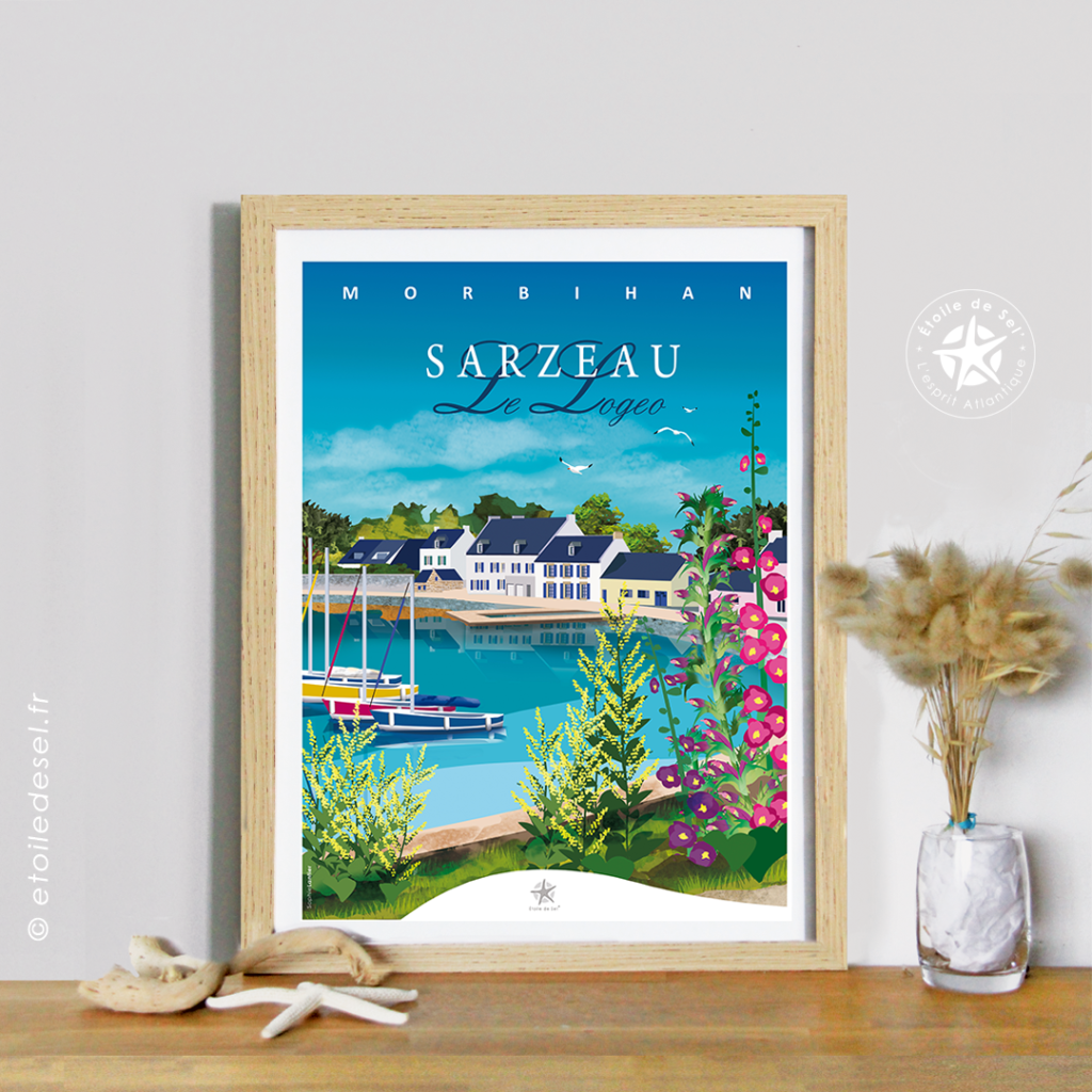 Le port du Logeo * affiche * Sarzeau * Rhuys * Étoile de Sel'