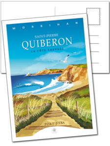 La grande plage de Quiberon * Carte postale * Étoile de Sel'